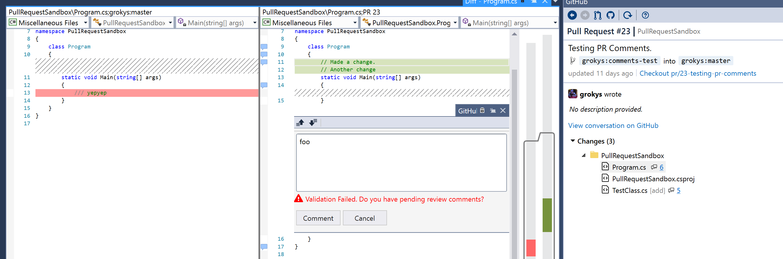 Validation Failed when adding Inline-Comment · Issue #1232 · github ...