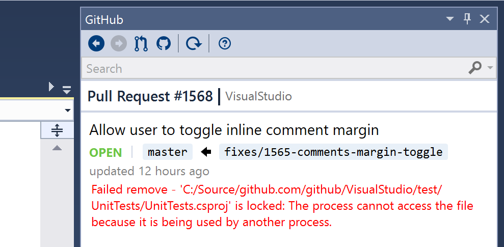 Repo left in dirty state when checkout fails · Issue #1660 · github/VisualStudio · GitHub