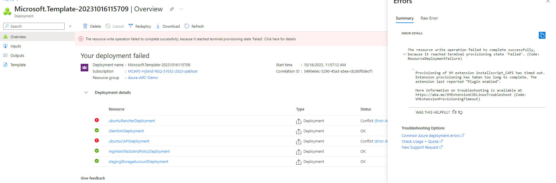 Problems to build ARC Jumpstart full · Issue #2175 · microsoft/azure_arc · GitHub