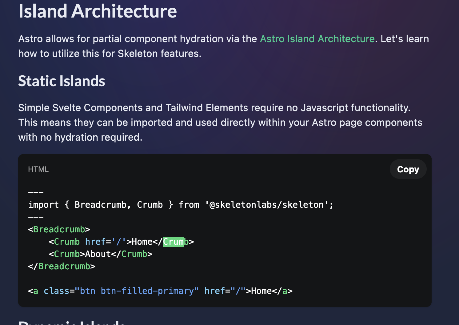 BreadCrump Component in Astro doesn't work correctly · Issue #634 · skeletonlabs/skeleton · GitHub