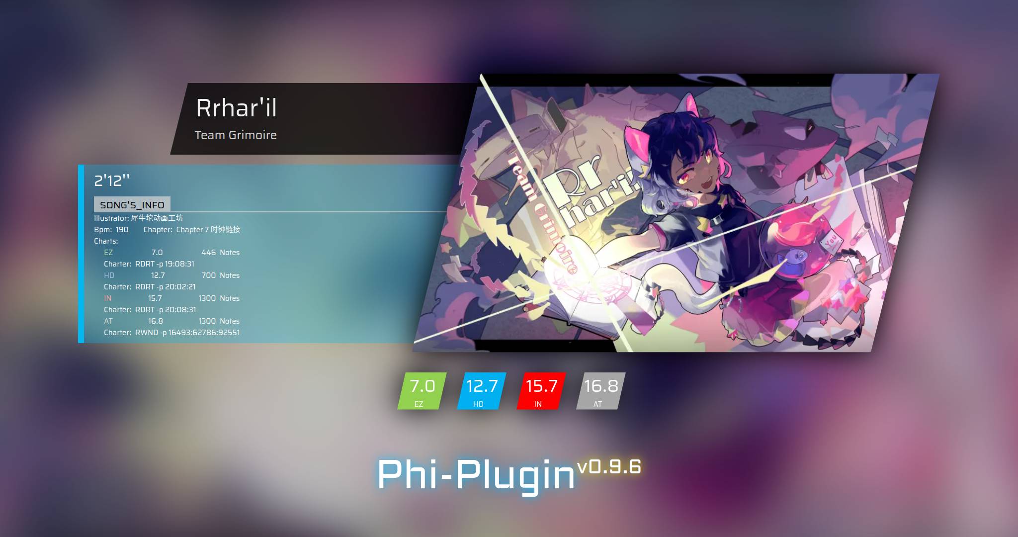 GitHub - Catrong/phi-plugin: 适用于 Yunzai-Bot V3 的 phigros 辅助插件，支持查询分数信息等功能，以及猜曲目等小游戏