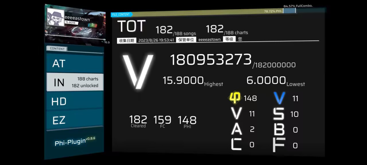 GitHub - Catrong/phi-plugin: 适用于 Yunzai-Bot V3 的 phigros 辅助插件，支持查询分数信息等功能，以及猜曲目等小游戏