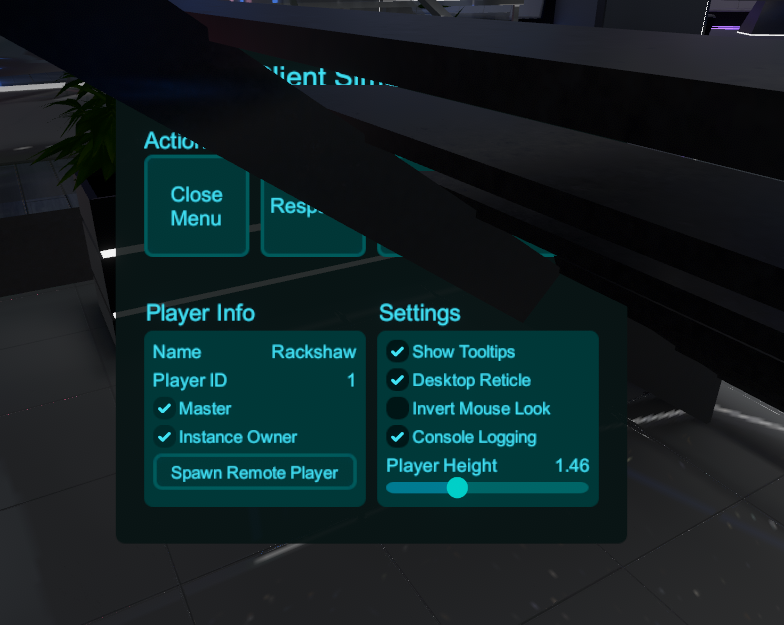 ClientSim UI intersects with world geometry · Issue #58 · vrchat ...