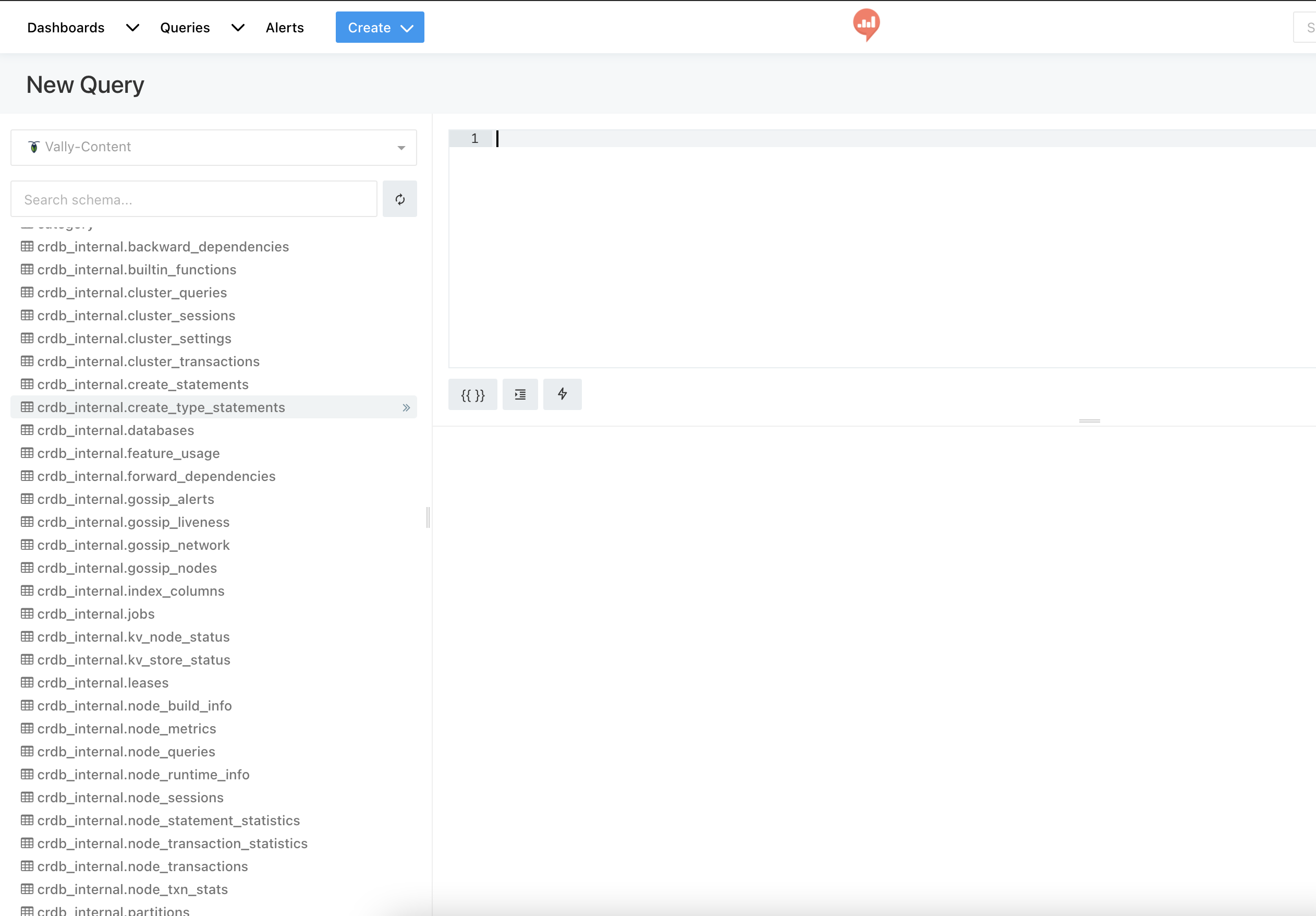 Remove internal tables from CockroachDB · Issue #5322 · getredash/redash · GitHub