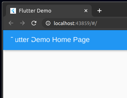 [linux web] Appbar title doesn't render properly on chrome · Issue #65321 · flutter/flutter · GitHub