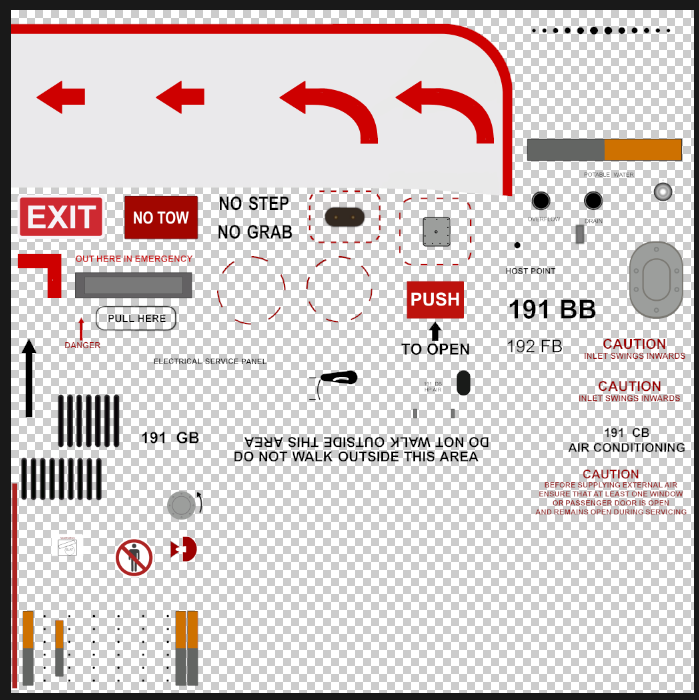 Engine Decals are too high compared to the actual aircraft · Issue ...