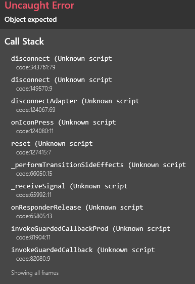 Closing A Connection To A Bluetooth Low Energy Device Throws Exception And Doesn T Work · Issue
