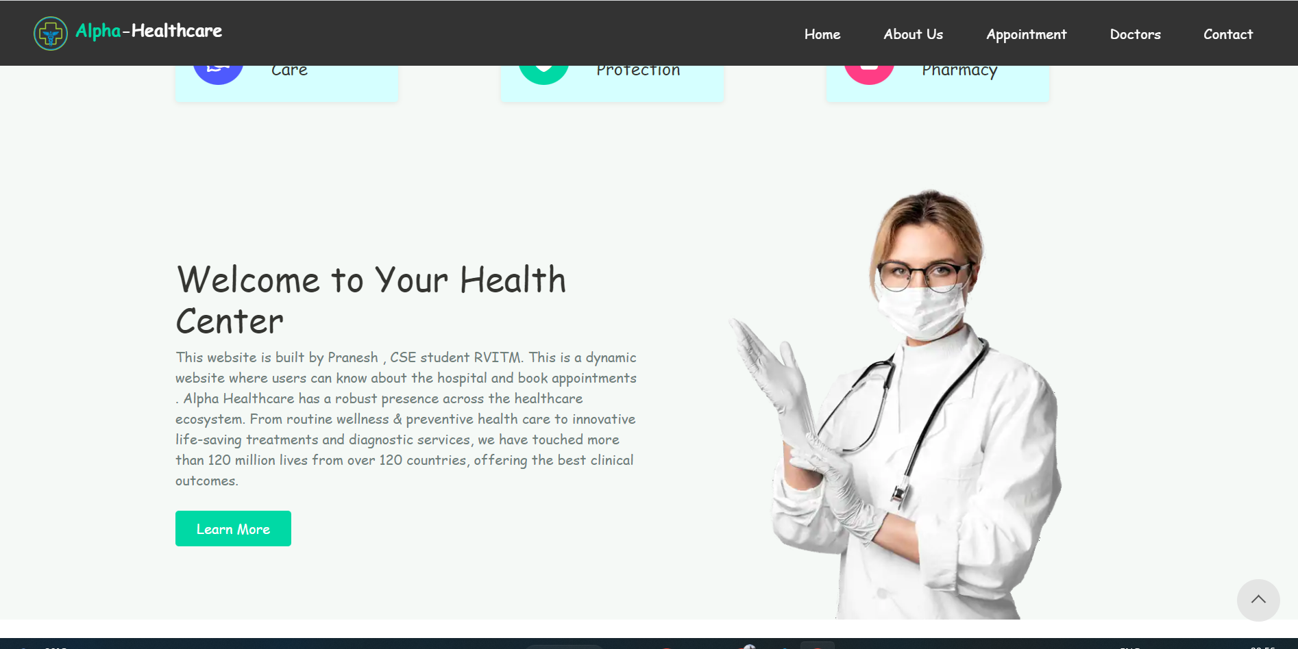 GitHub - pranesh-rvitm/alpha-Healthcare: Alpha healthcare is a dynamic website for hospital ...