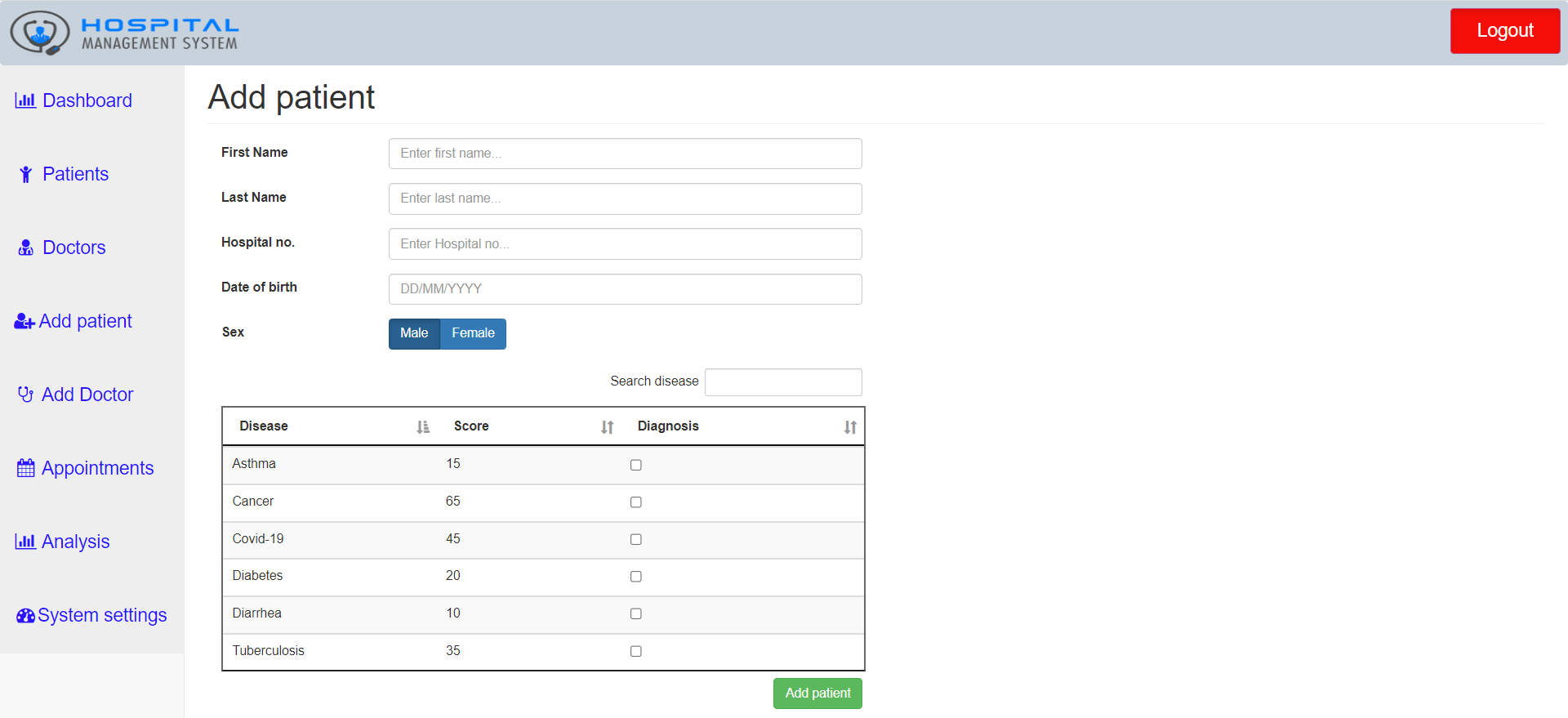 GitHub - pranesh-rvitm/clinic-dbms