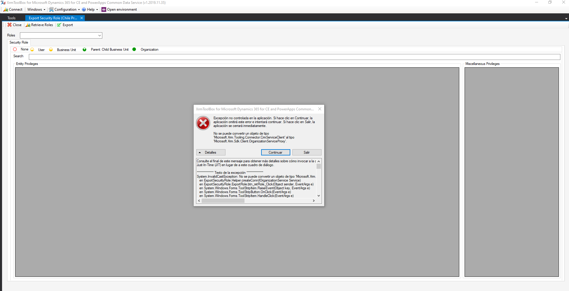 Export Security Role · Issue #910 · MscrmTools/XrmToolBox · GitHub