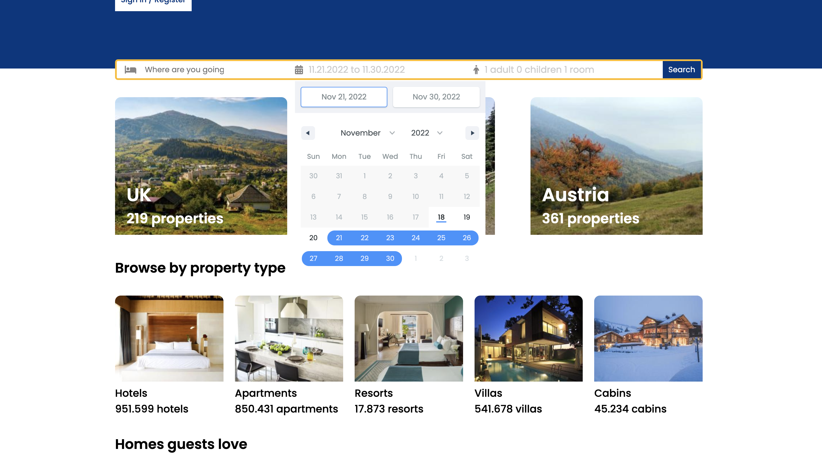 GitHub - innazozulia/YourBooking: Web application for booking accommodation