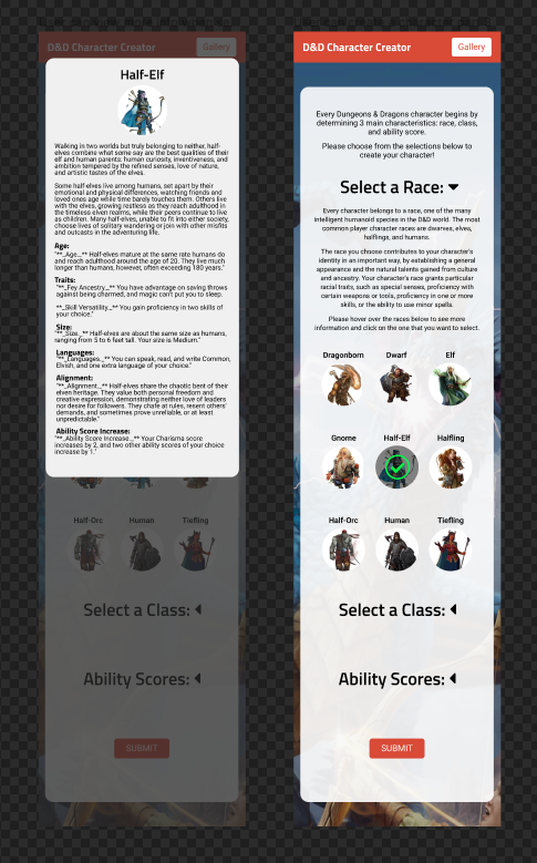 Feature: User can view more information when hovering over a choice ...