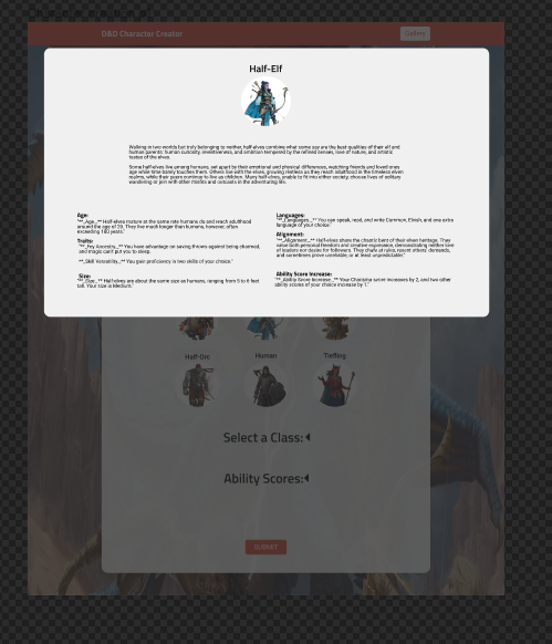 Feature: User can view more information when hovering over a choice ...