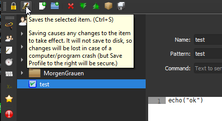 Editor shortcut "Save item" broken · Issue #6514 · Mudlet/Mudlet · GitHub