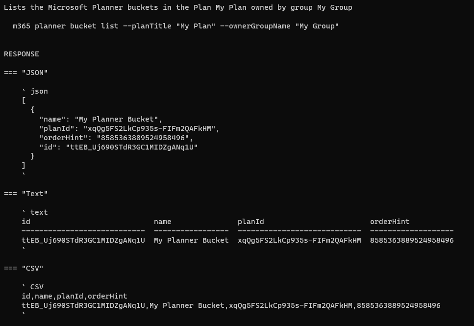 Print Response Output Correctly When Ussing Help Option Issue