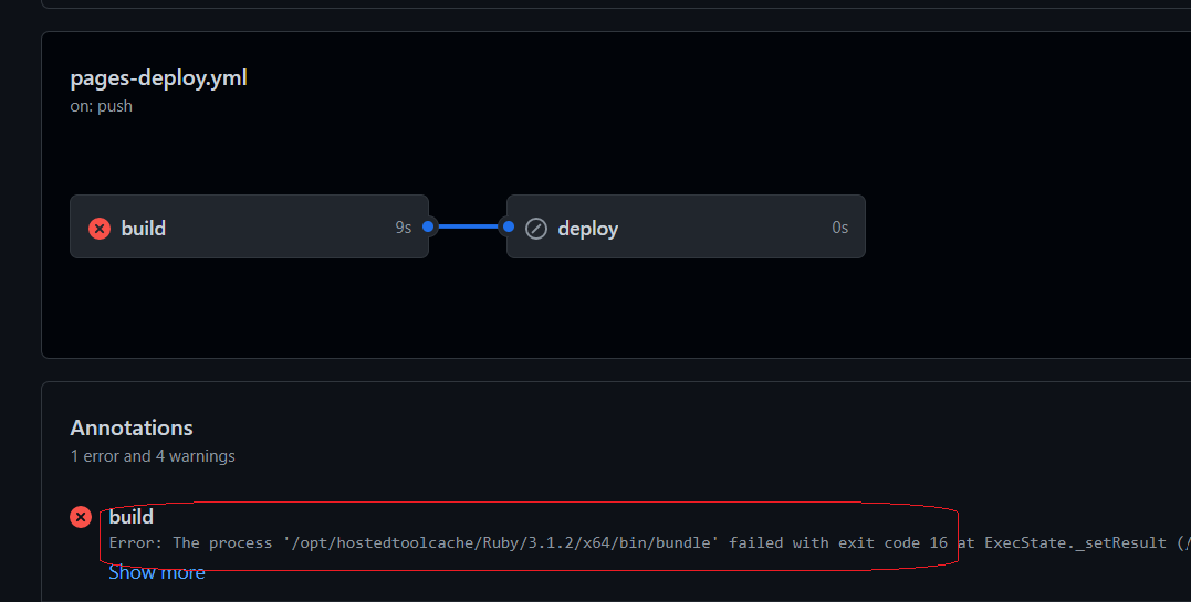 Having Problem Deploying Pages · Issue 721 · Cotes2020jekyll Theme Chirpy · Github