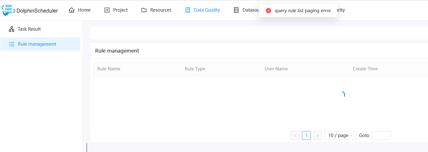 I run dolphinscheduler 3.1.0 standalone-server, but data quality rule list is empty · apache ...