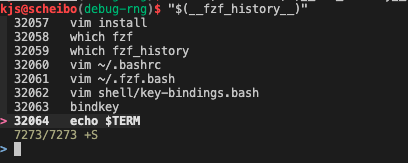 History search with `fzf` is broken in the VSCode integrated terminal ...