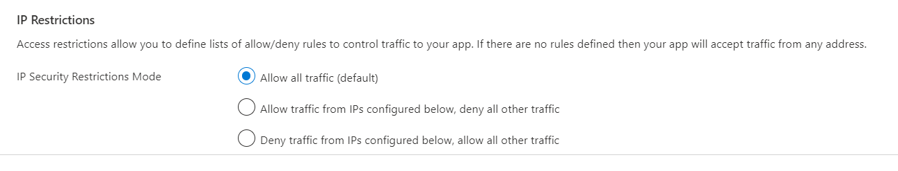 Could you please include Ip Restrictions in Ingress for azurerm_container_apps service? · Issue ...