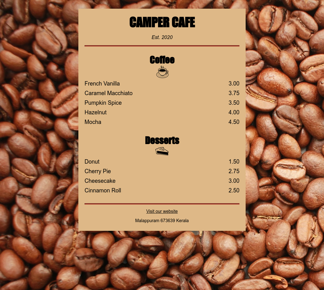 GitHub - habeeb-an/Cafe-menu: Practise Project Cafe Menu