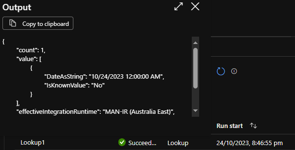 Lookup activity converting String to Date · Issue #620 · Azure/Azure-DataFactory · GitHub