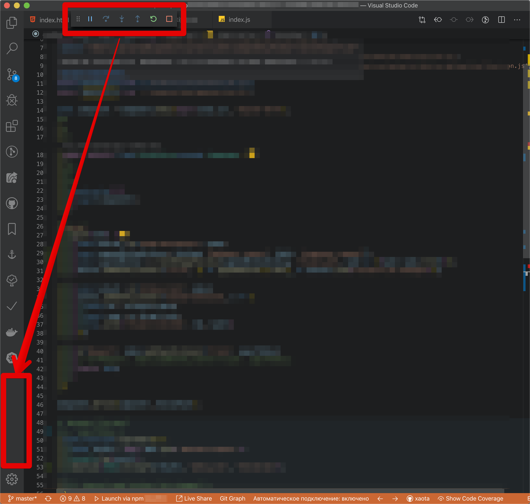 Show Debug Controls Panel On Sidebar · Issue 87317 · Microsoftvscode · Github