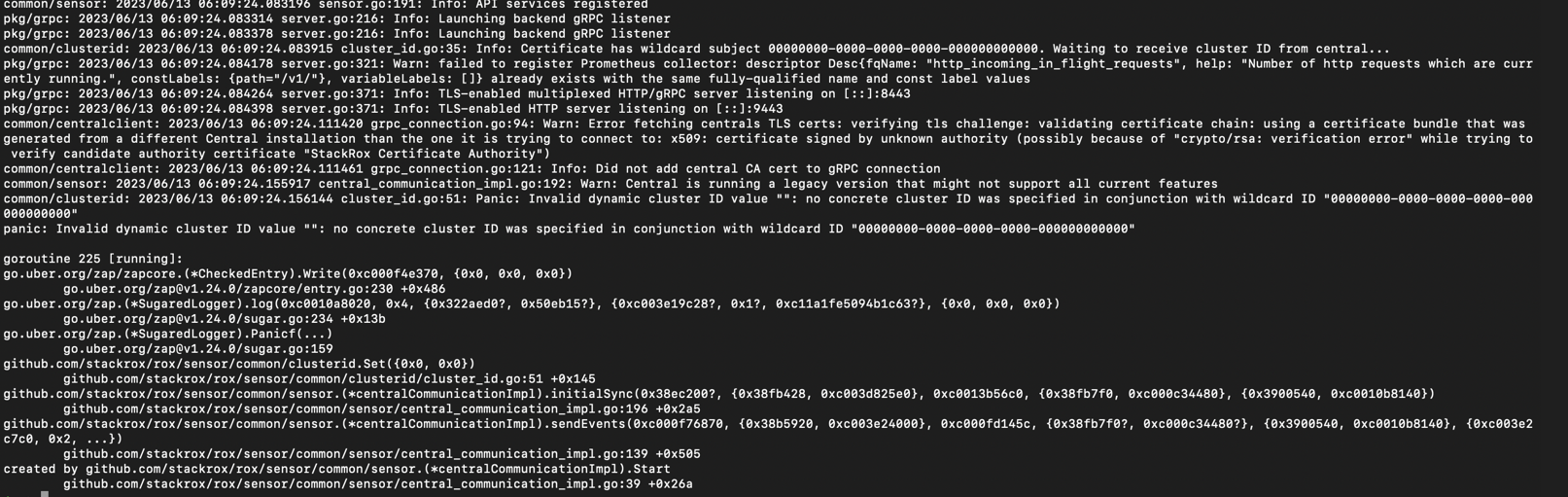 Stackrox Upgrade issue - Sensor pod connectivity Issue · Issue #6500 · stackrox/stackrox · GitHub