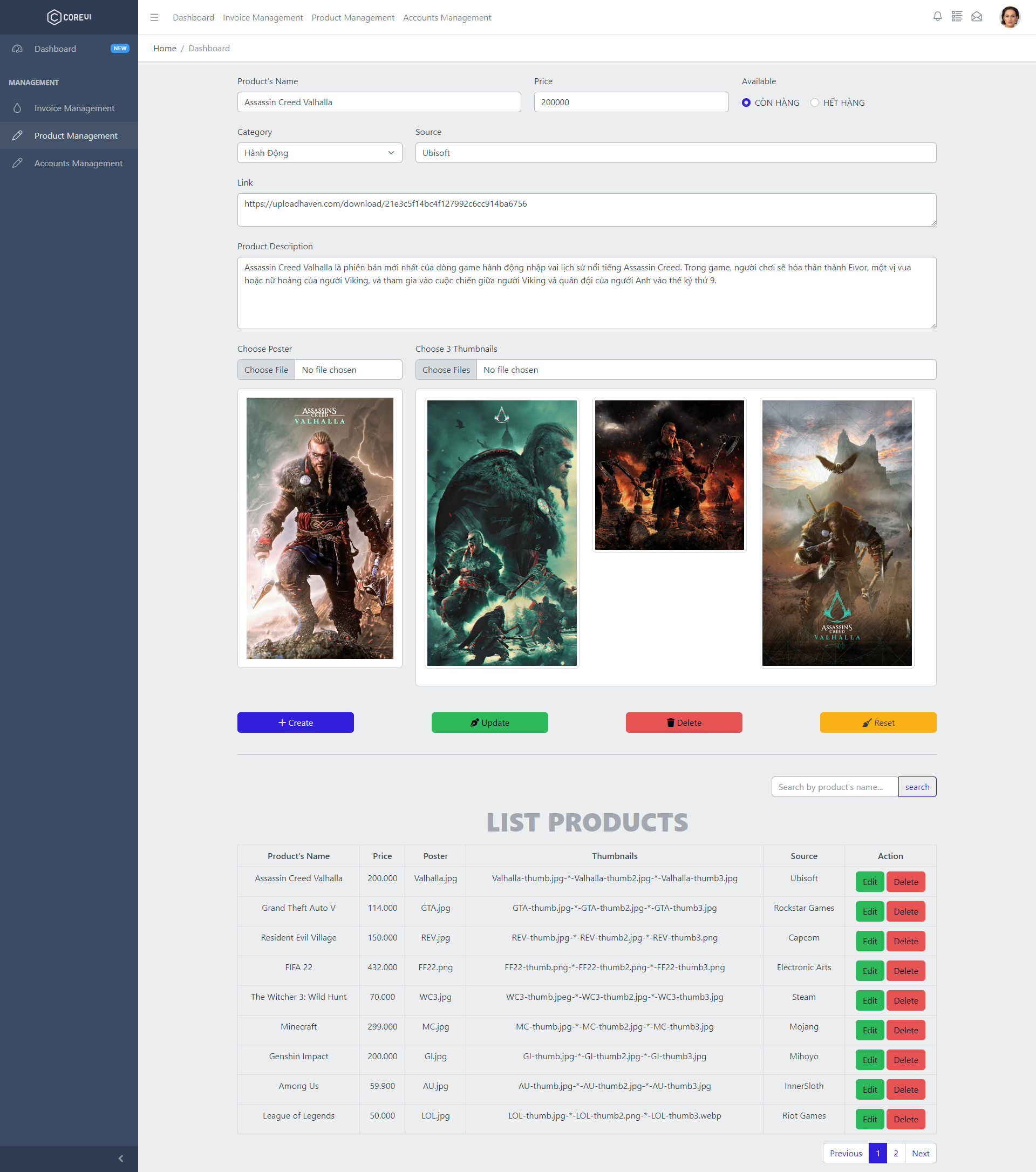 GitHub - hann2607/MOLLASTORE: This project is an online game store ...