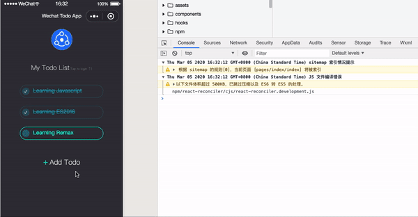 [问题]在“状态共享”wechat example中通过navigateTo来回切换页面报“same key”的错 · Issue #683 · remaxjs/remax · GitHub