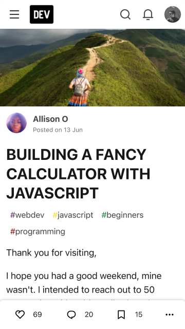 A way to jump to comment area fast while reading a post · Issue #18127 · forem/forem · GitHub