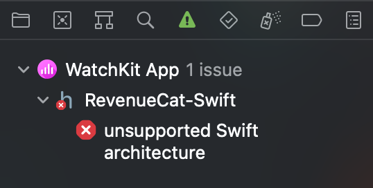 Build Documentation error for project with embedded WatchOS app · Issue #2269 · RevenueCat ...