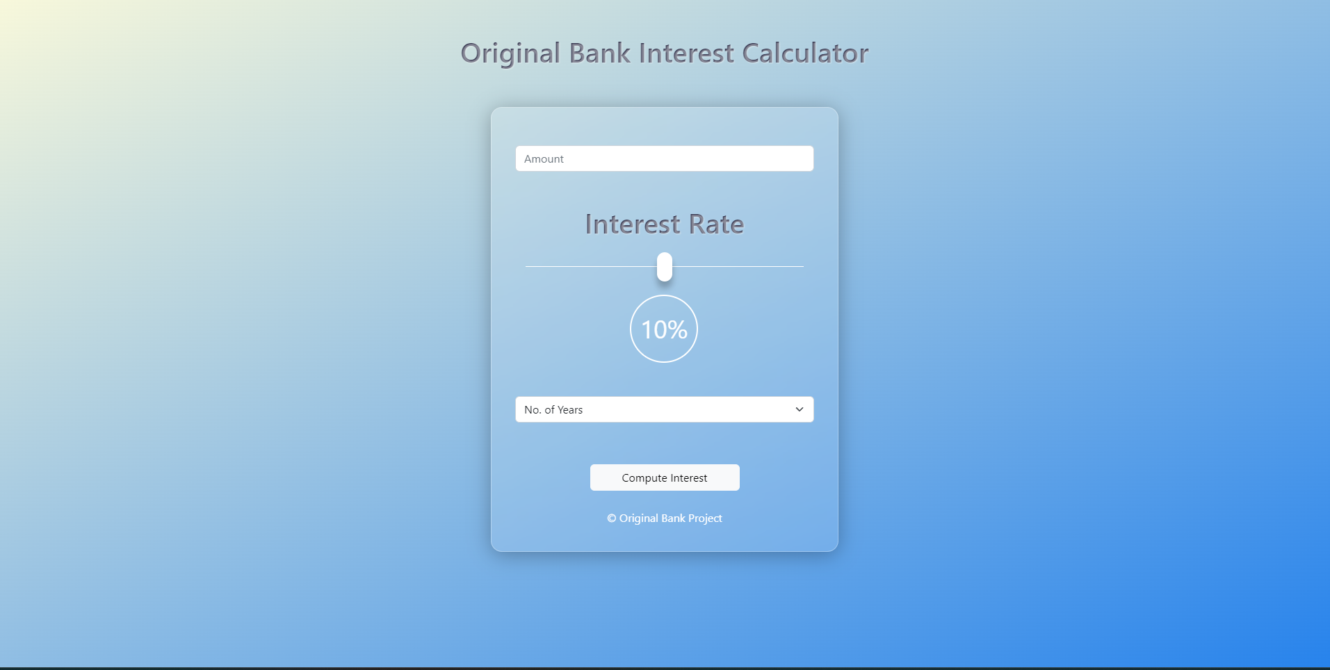 Github Danijferreirasimple Interest Rate Calculator Simple Interest Rate Calculator