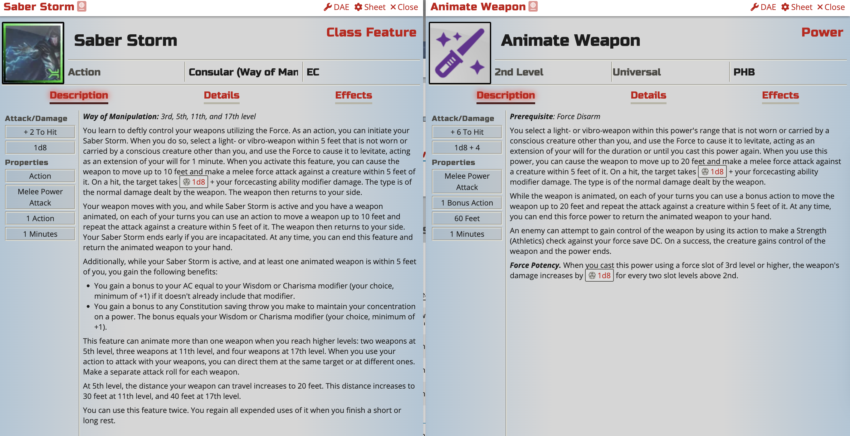 Powercasting Issues · Issue #737 · sw5e-foundry/sw5e · GitHub