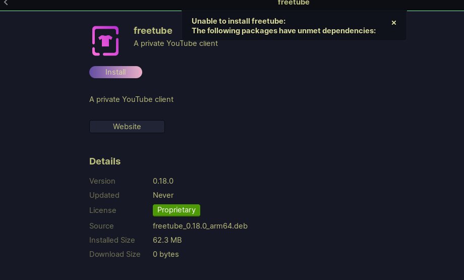 [Bug]: v0.18 fails to install Ubuntu/Linux · Issue #2803 · FreeTubeApp/FreeTube · GitHub