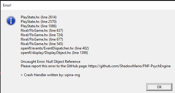 Song Crashes With Dadbattle Spotlight · Issue 11098 · Shadowmariofnf Psychengine · Github 