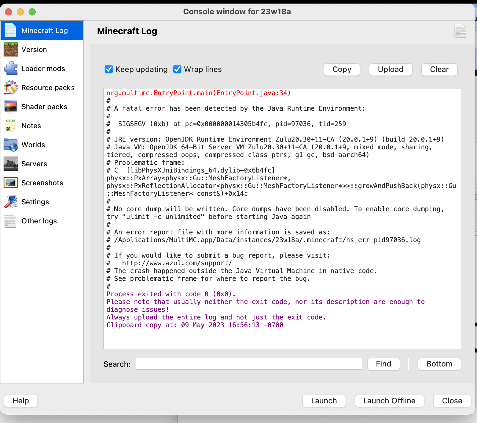 Won't launch · Issue #649 · haubna/PhysicsMod · GitHub