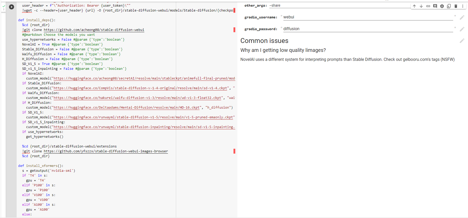 Import Error · Issue 17 · Acheong08diffusion Colabui · Github 