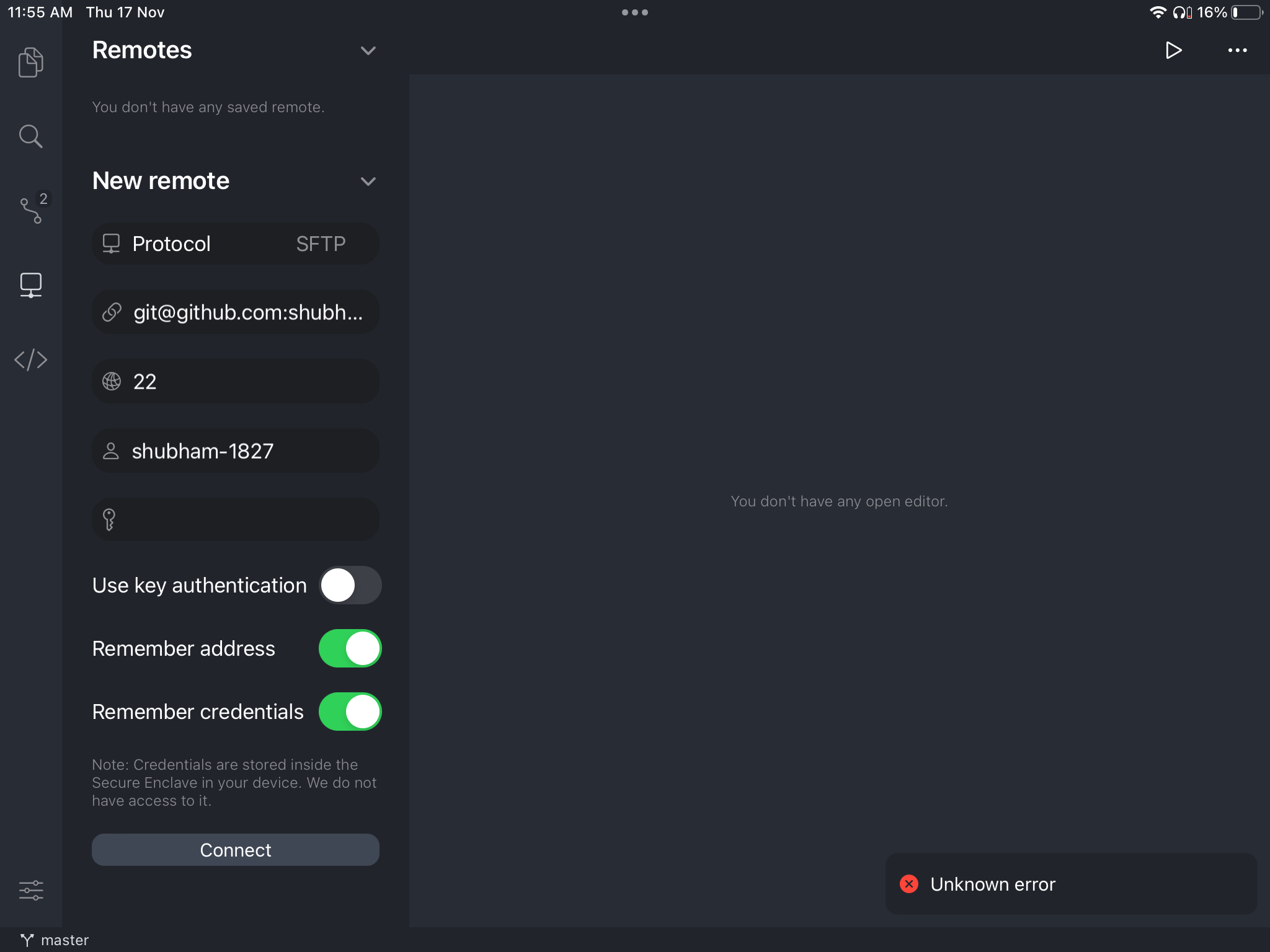 How To Push To Remote Repository Issue 656 Thebaselab codeapp