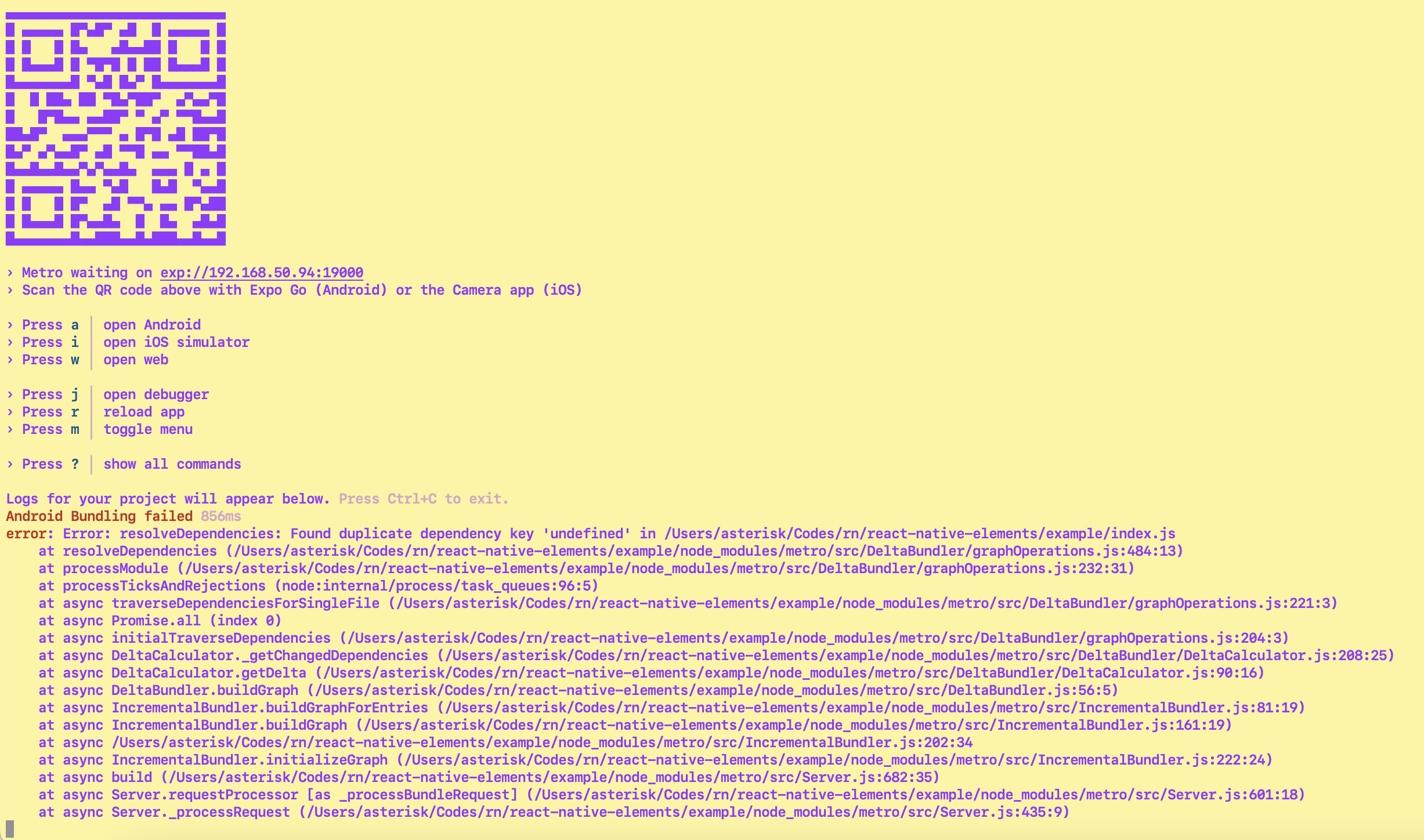 Example App Does Not Work Properly · Issue 3709 · React Native Elementsreact Native Elements 