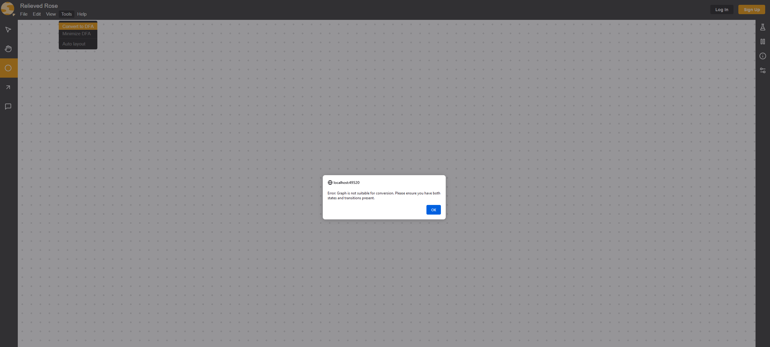 Warning Modal · Issue #350 · automatarium/automatarium · GitHub