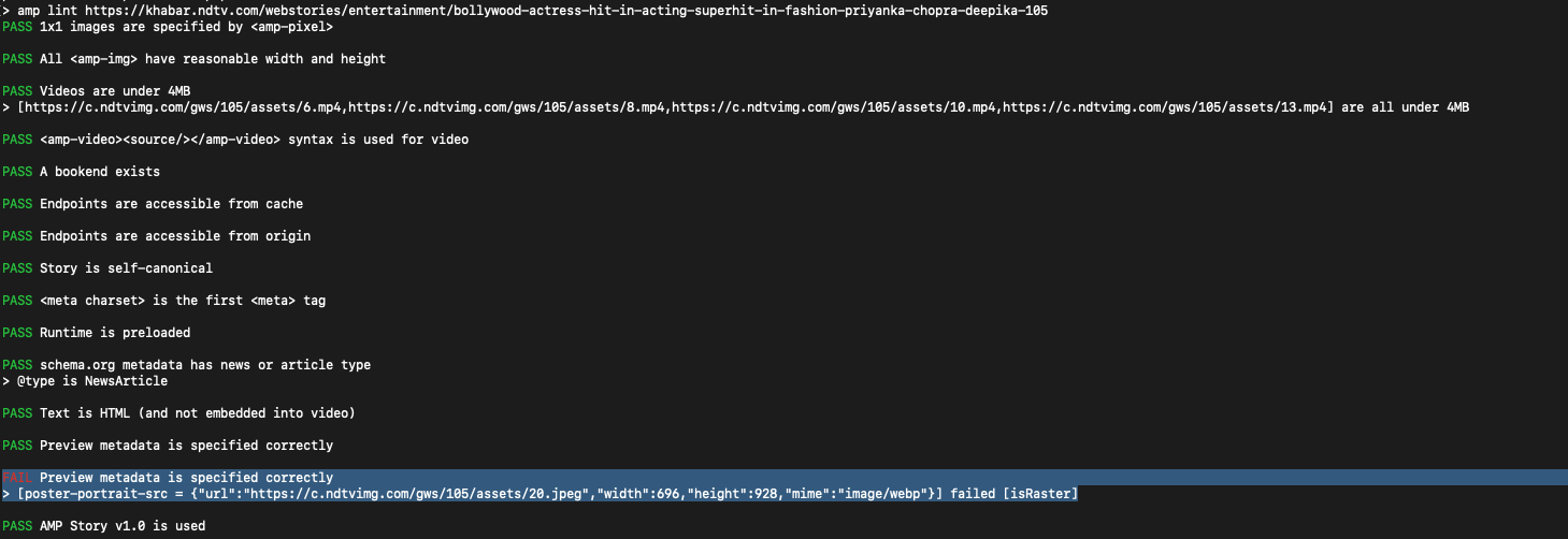 amp linter giving "Preview metadata is specified correctly" · Issue #742 · ampproject/amp ...