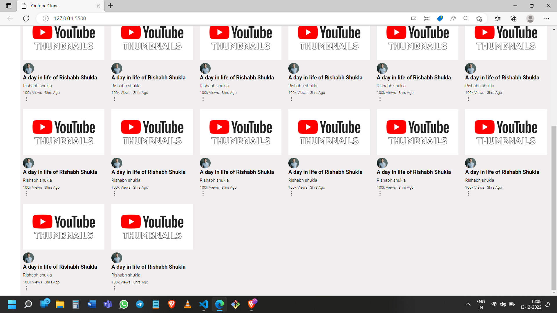 GitHub - rishabh02dev/Youtube-Homepage