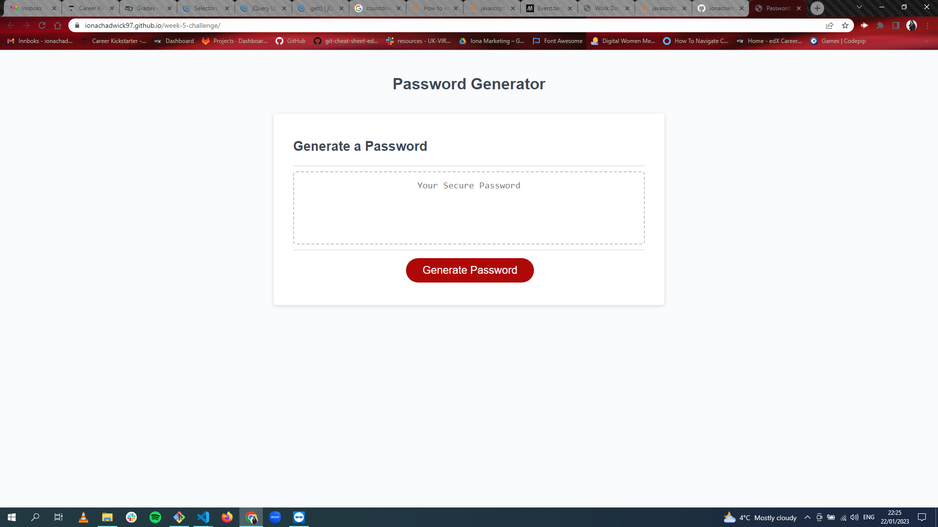 GitHub - ionachadwick97/password-generator