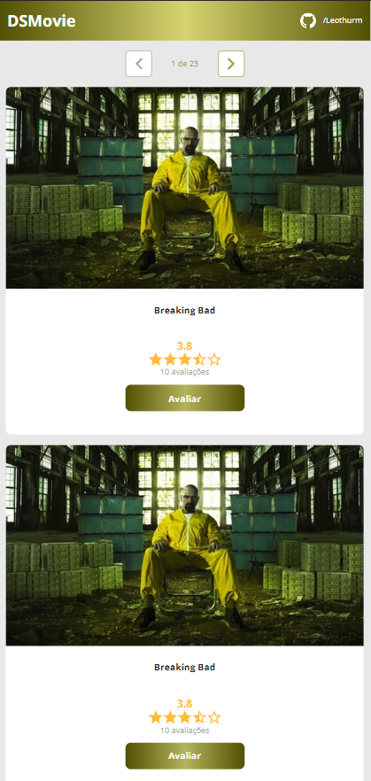 GitHub - Leothurm/projeto-DSMovie