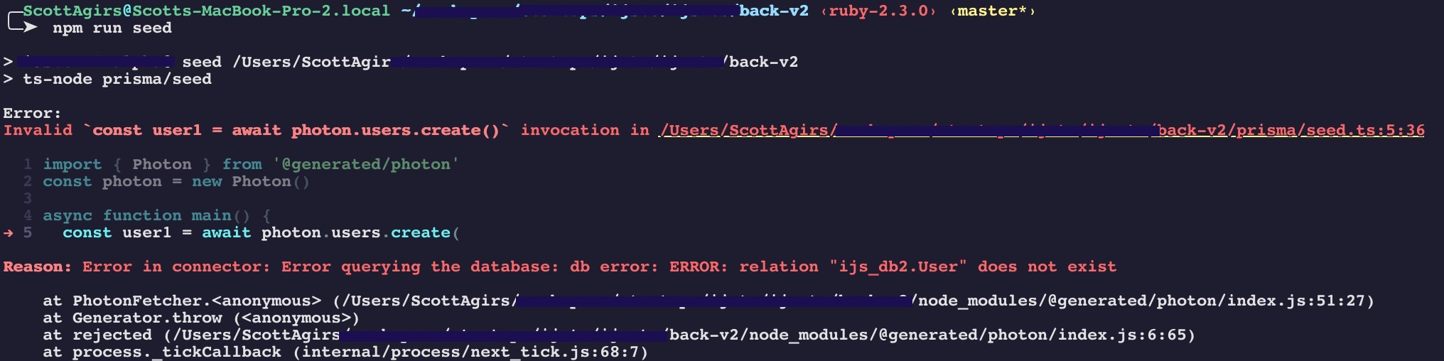 Restore Prisma2 structure in a DB after Resetting it · Issue #873 · prisma/prisma · GitHub