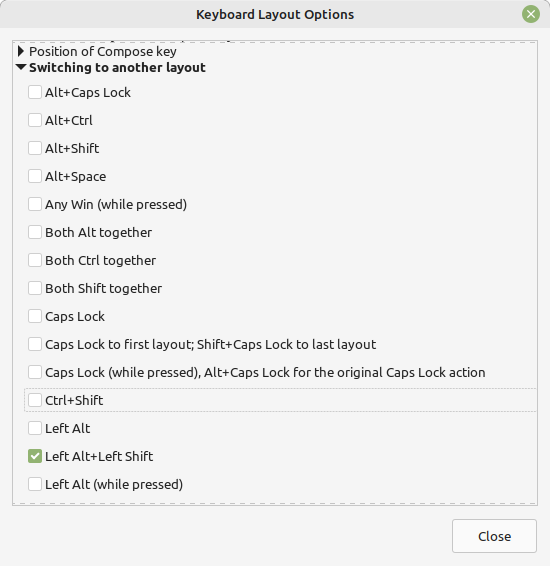 `Alt`+`Shift`+`Tab` shortcut is ignored when `Left Alt`+`Left Shift` is set to switch the ...