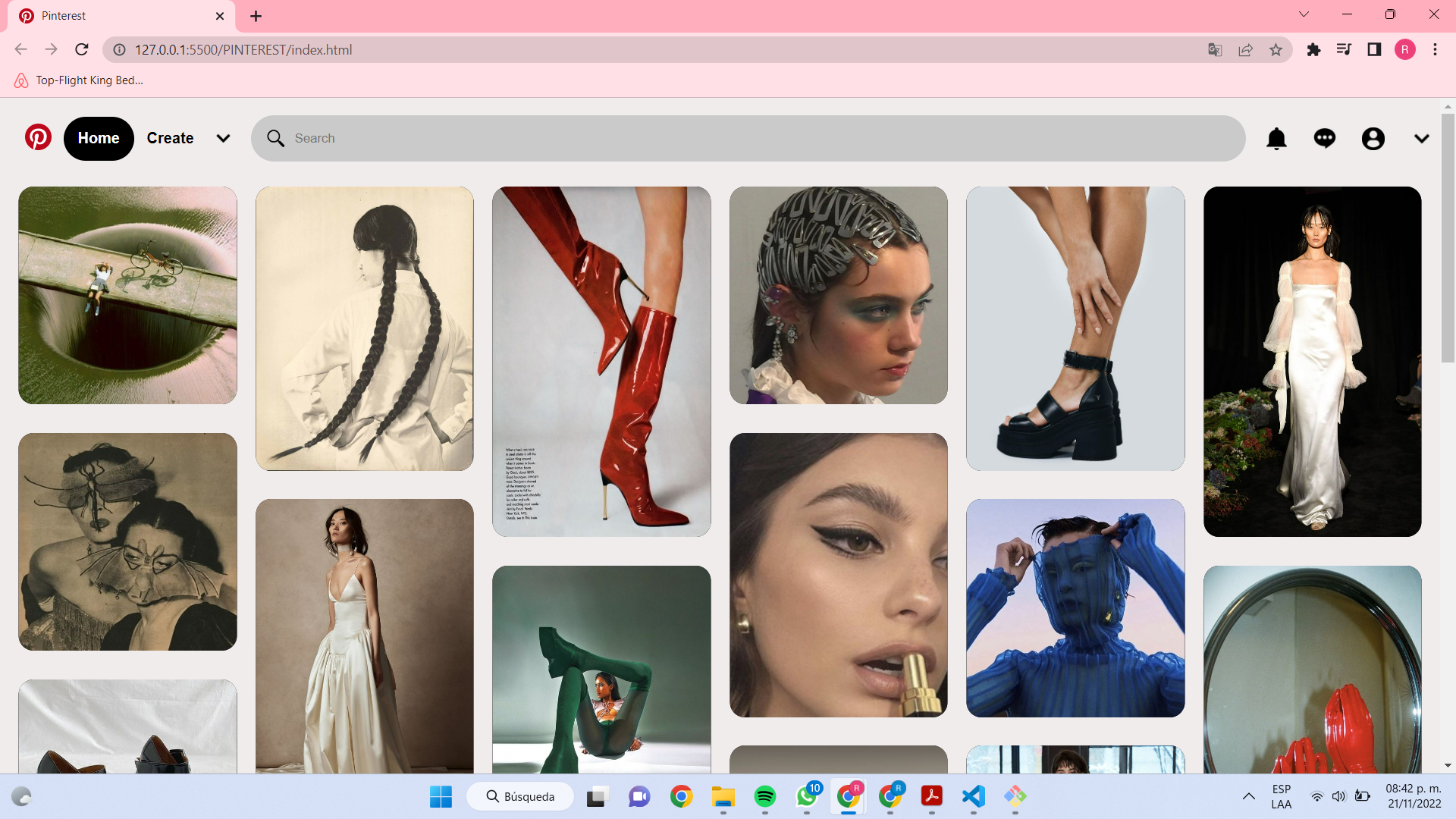 GitHub - reginaamavizca/Pinterest: Diseño de la pagina principal de ...