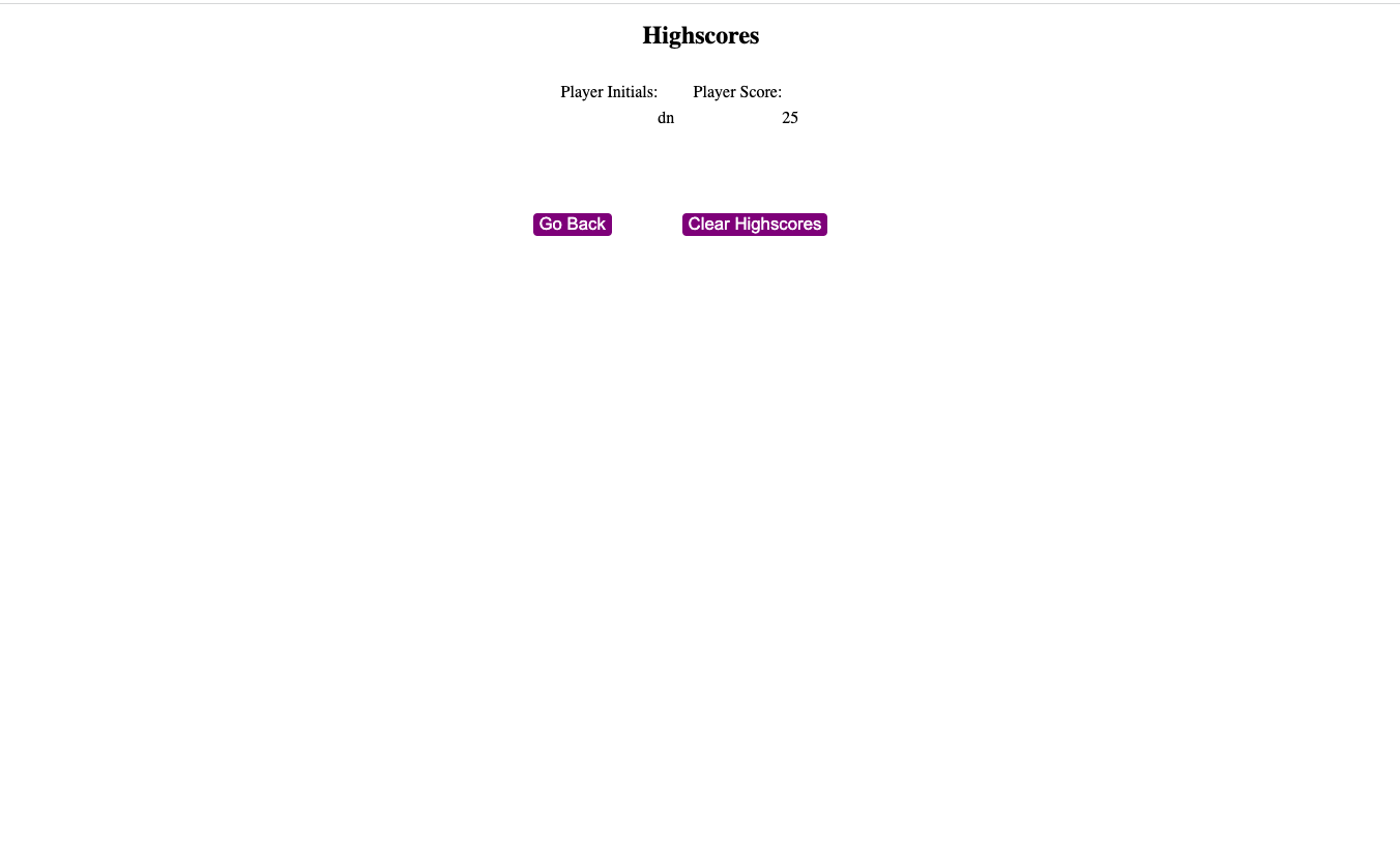 GitHub - Dominique216/Code-Quiz: This application is a 5 question, timed coding quiz that saves ...