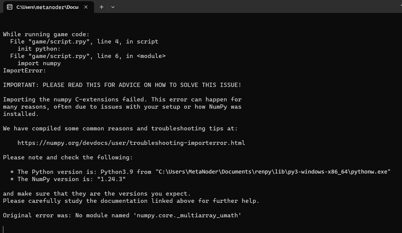 Cannot import 3rd party module "openai" · Issue #4457 · renpy/renpy · GitHub