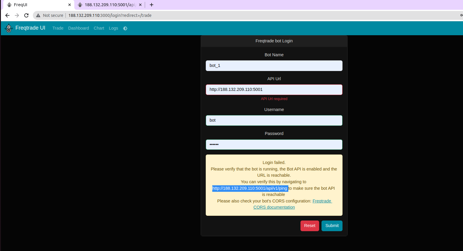 Problem adding bots to frequi · Issue #8222 · freqtrade/freqtrade · GitHub